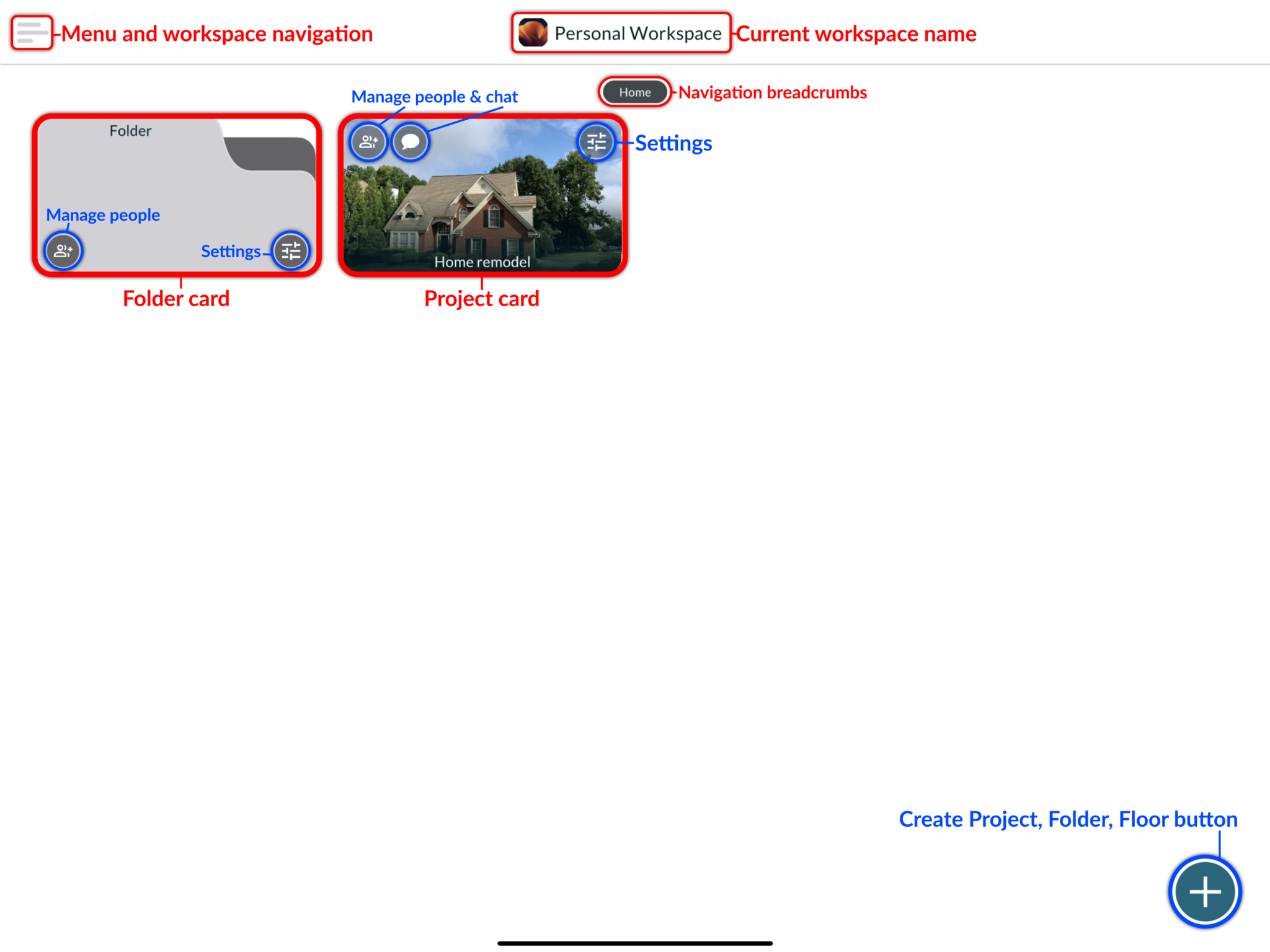 User interface walkthrough – Design with Bubbles